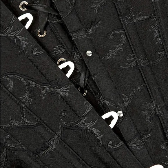 Tops | Temu Corset Top Black Never Used | Poshmark